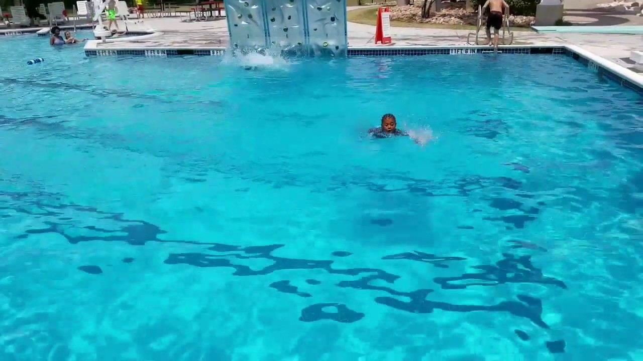 First time on a diving board - YouTube