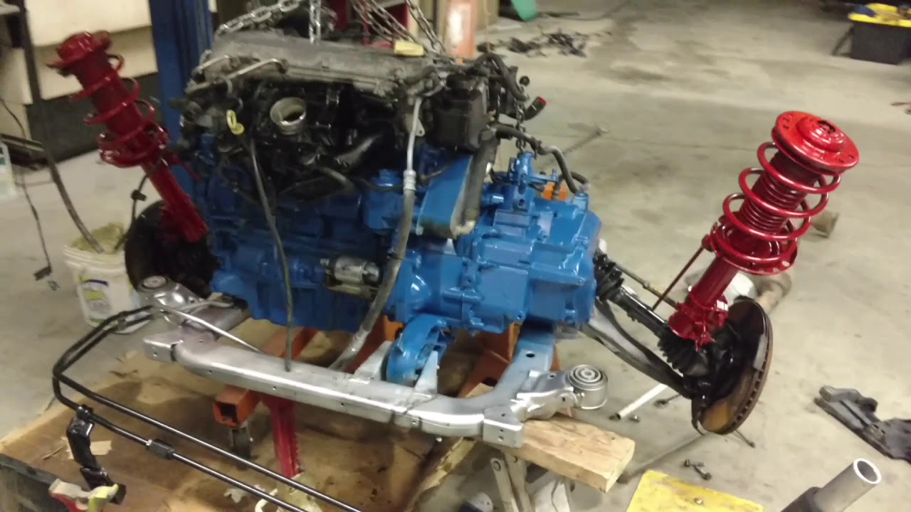 Saab 9-3 Turbo Ecotec engine swap part 3 - YouTube