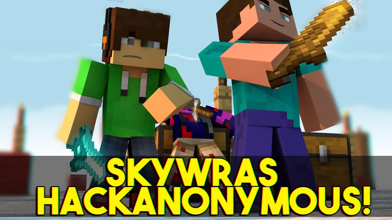 Minecraft - Skywars do Hacks anonymous!!! - YouTube