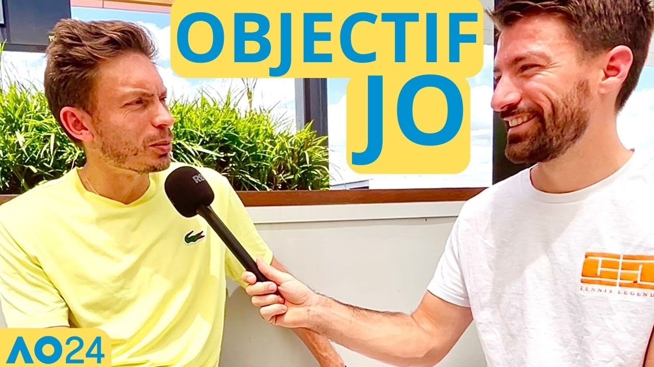 Nico Mahut à Melbourne: Je joue pour les Jeux Olympiques! (série AO24 ...