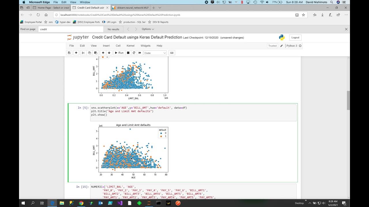 ML Using Keras to predict credit card default - YouTube