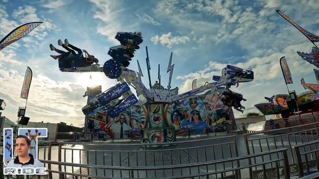 4K - Manège JET POWER - Foire de Elbeuf 2022 | Off ride POV #attraction ...