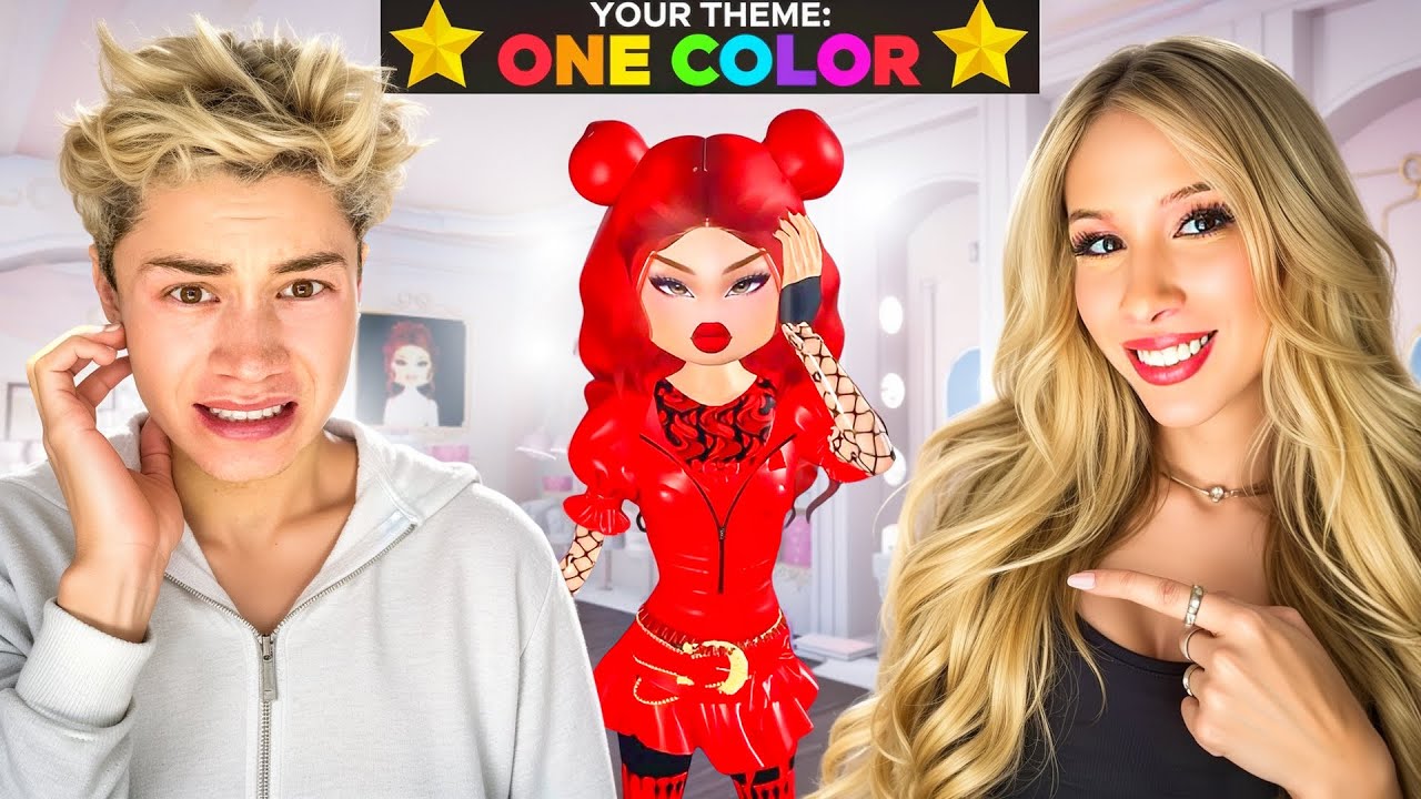 ONLY ONE COLOR OUTFITS DRESS TO IMPRESS W/ LANA RAE! - YouTube