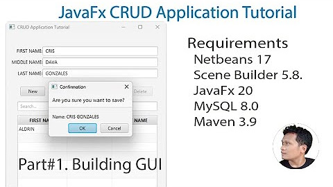 JavaFx CRUD Application Series - YouTube