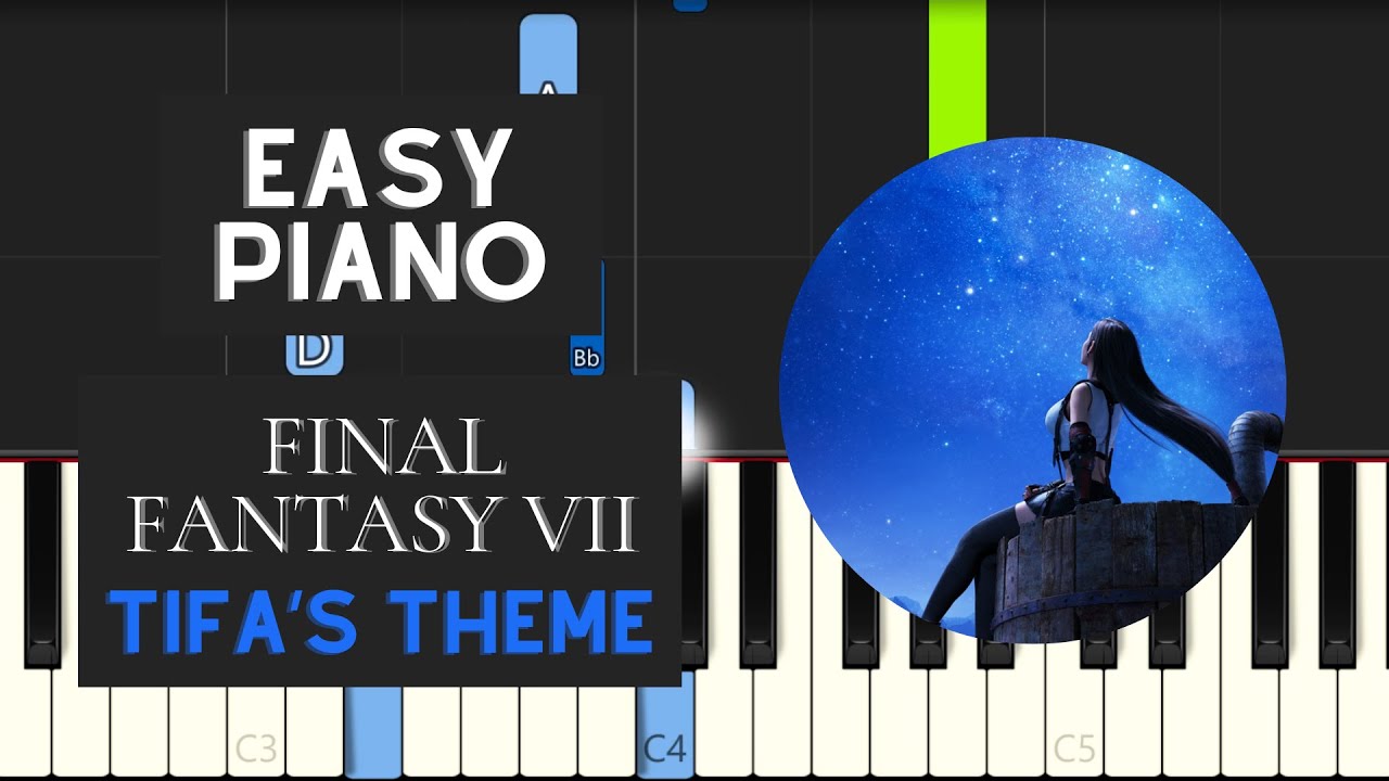 Tifa's Theme (EASY Piano Tutorial) - Final Fantasy VII - YouTube