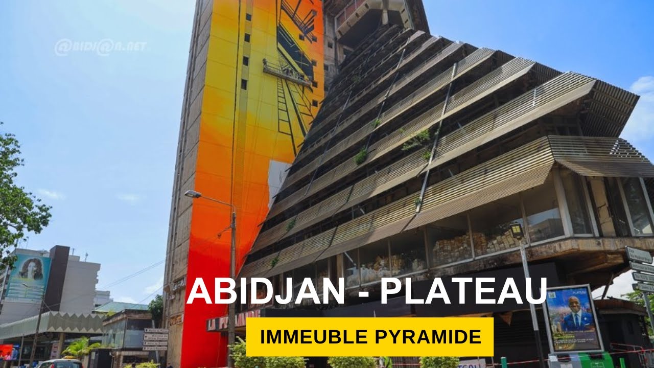 Abidjan Plateau : L'immeuble la Pyramide se fait embellir par des ...