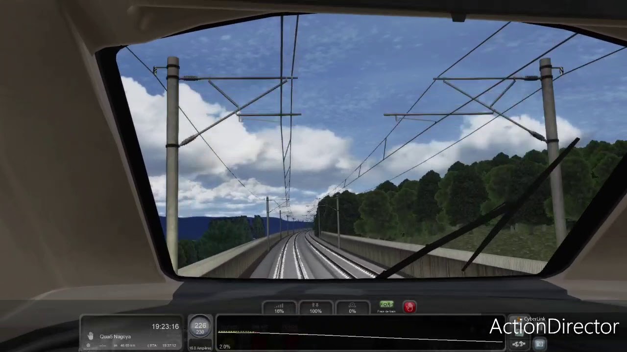 Kyoto a Nagoya shinkansen 300 serie train simulator - YouTube