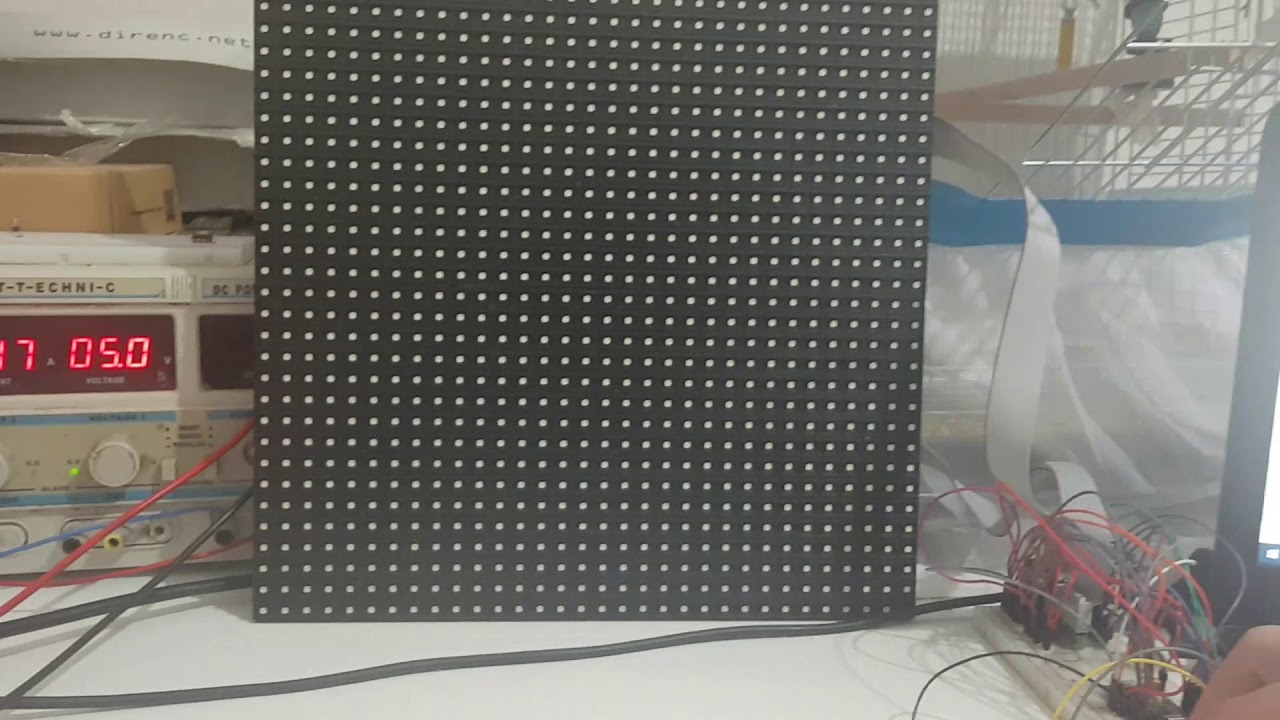 STM32 32X32 RGB Led Matrix Driver - YouTube