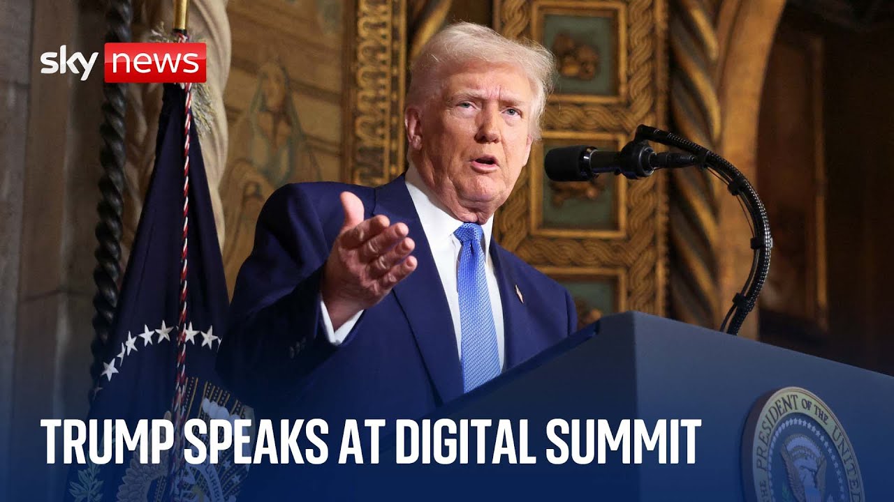President Trump speaks at Digital Assets Summit - YouTube