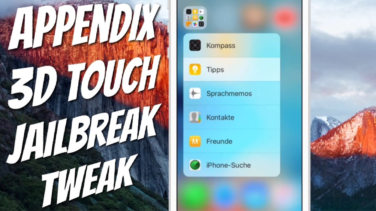 Appendix - Apps mit 3D Touch aus Ordnern starten - Cydia Jailbreak ...