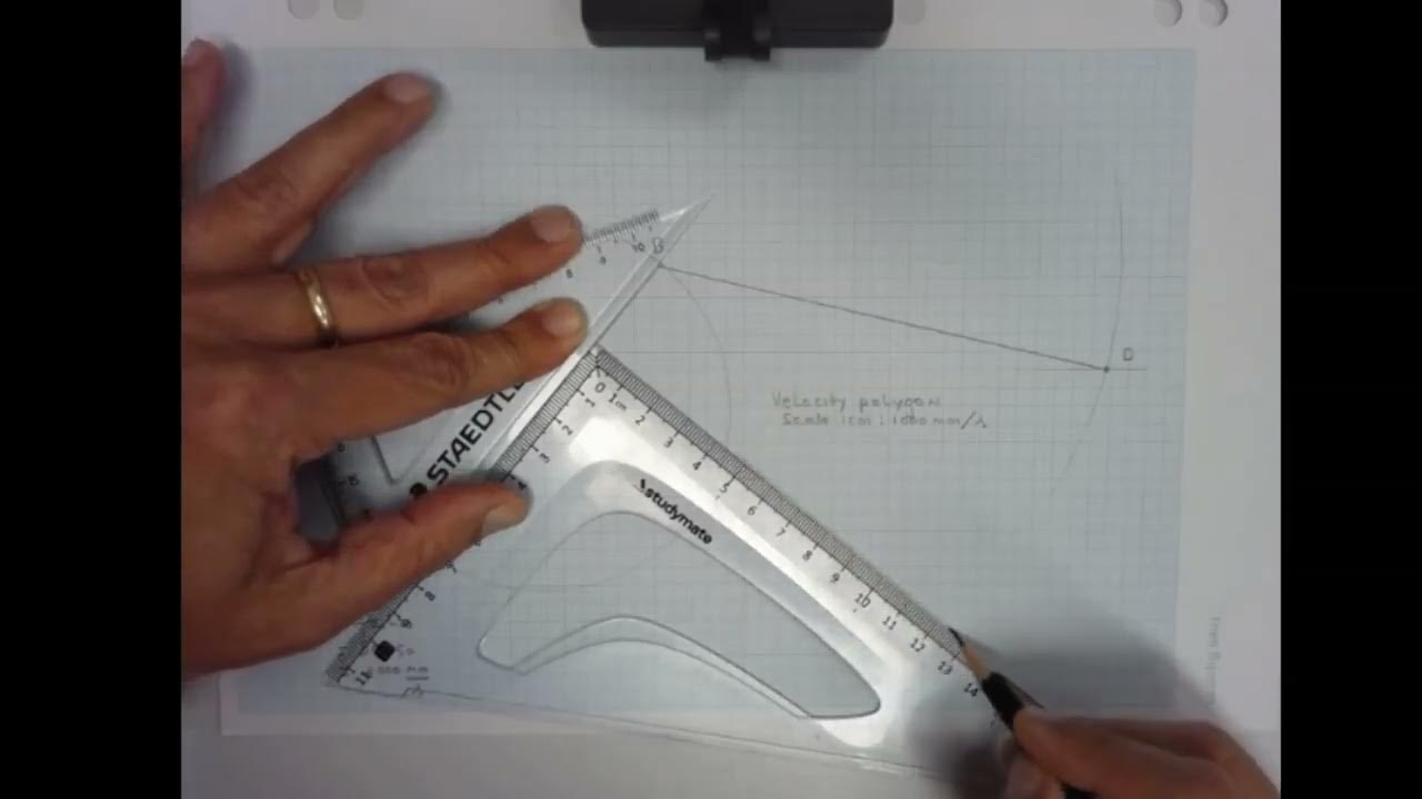 Construction of Velocity Polygon of slider-crank mechanism using graphical method - YouTube