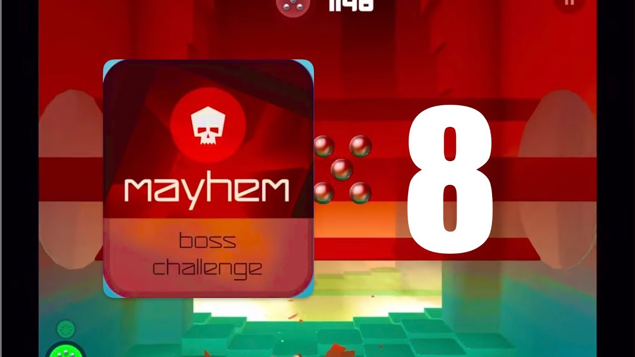 Smash hit Checkpoint/Level 8 (Mayhem mode) (1200+ balls) - YouTube