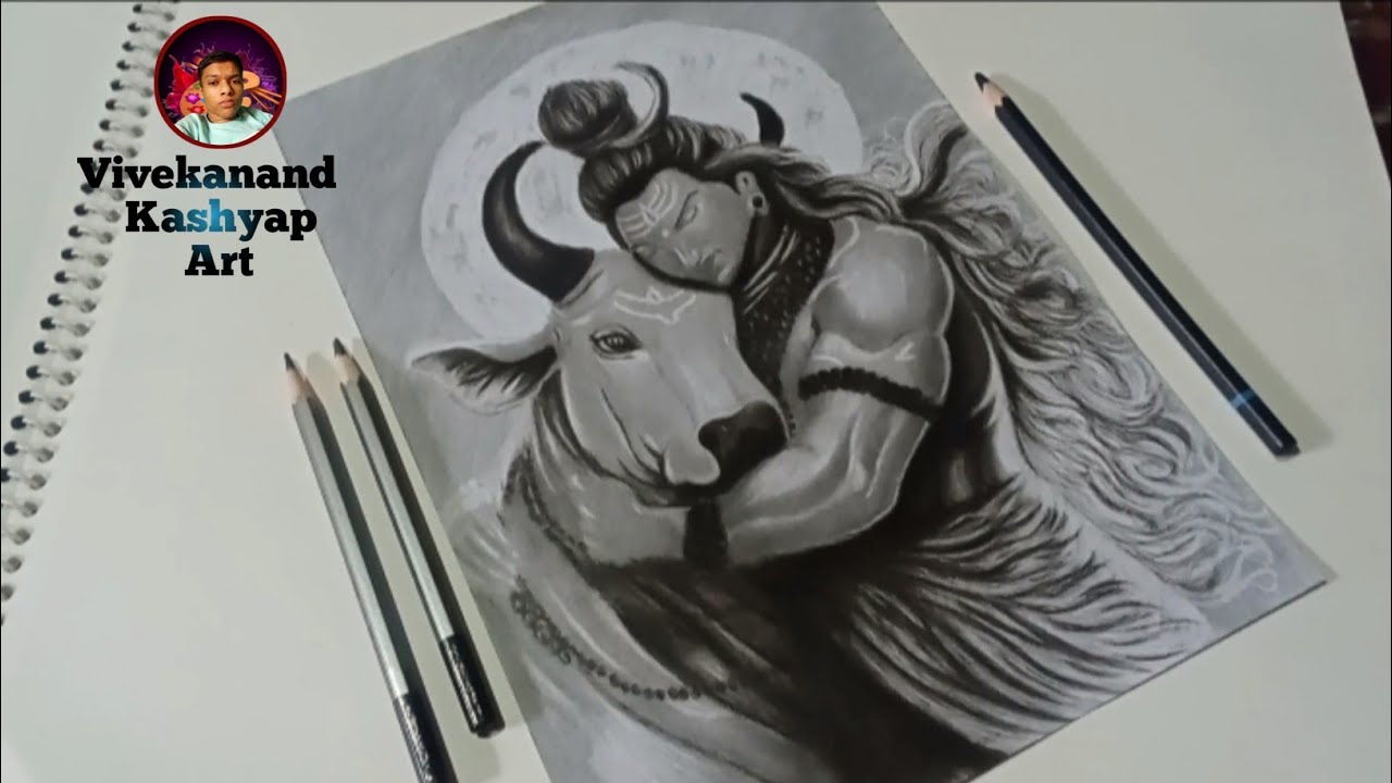 Shiv Ji Drawing Realistic, Shivji Drawing, Mahadev Drawing Step By Step ...