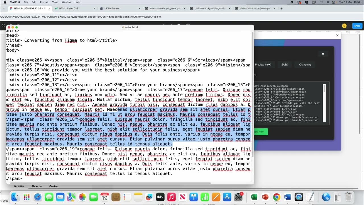 exporting HTML and CSS from figma - YouTube