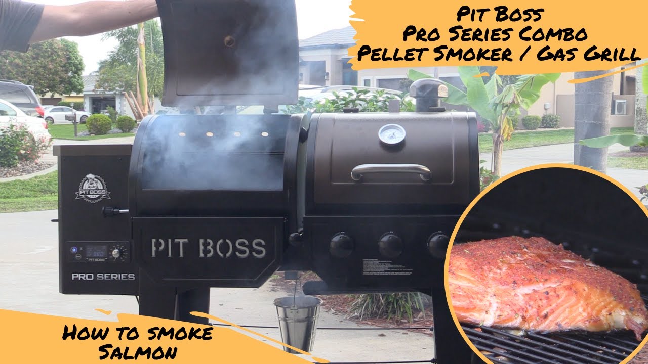 Pit Boss Pro Series Combo Smoked Salmon - YouTube