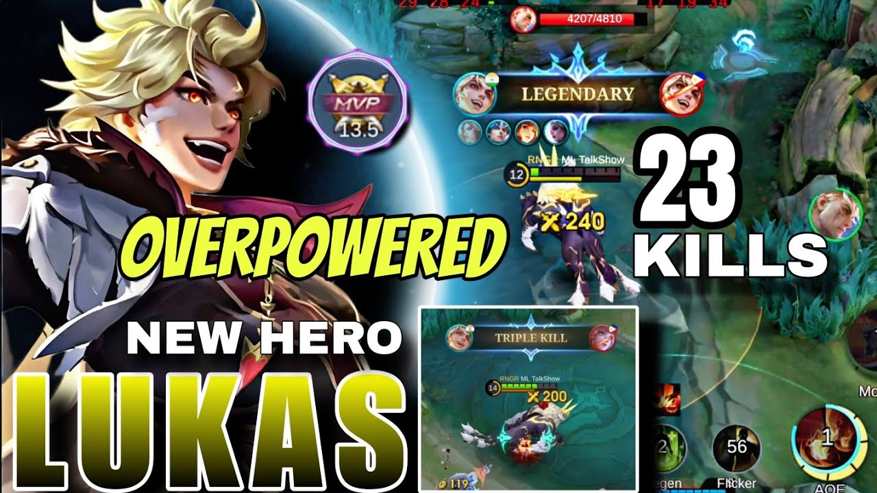 LUKAS NEW HERO MLBB 100% BROKEN!! - New Hero Tryout | MLBB - YouTube