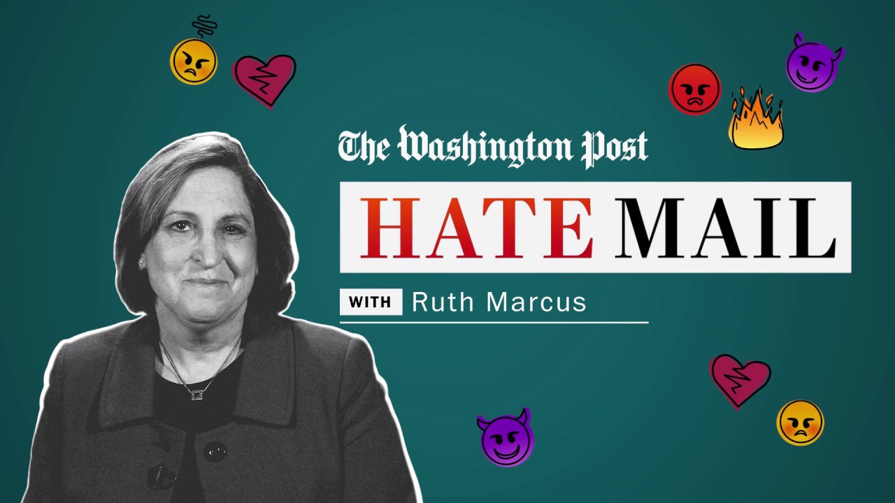 Washington Post columnist Ruth Marcus reads her hate mail - YouTube