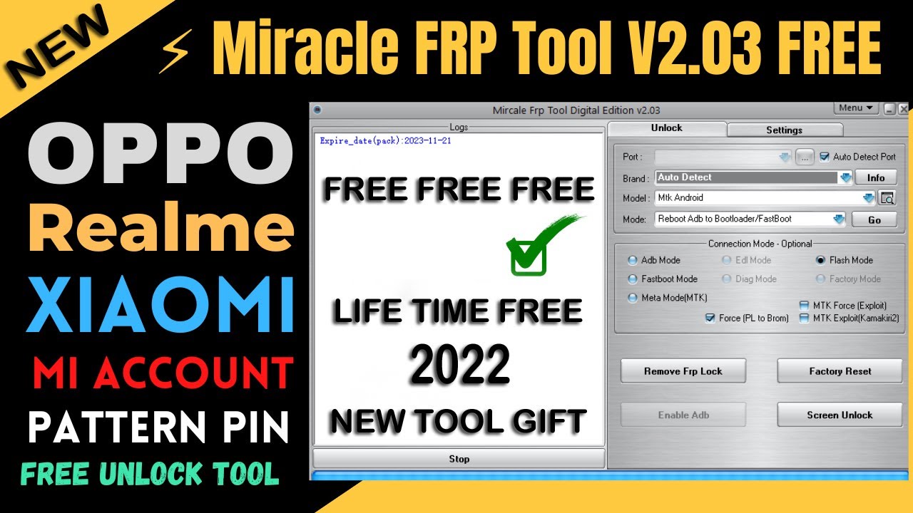 Miracle FRP Tool V2.03 Free Login No Need Box or Dongle 2022 - YouTube