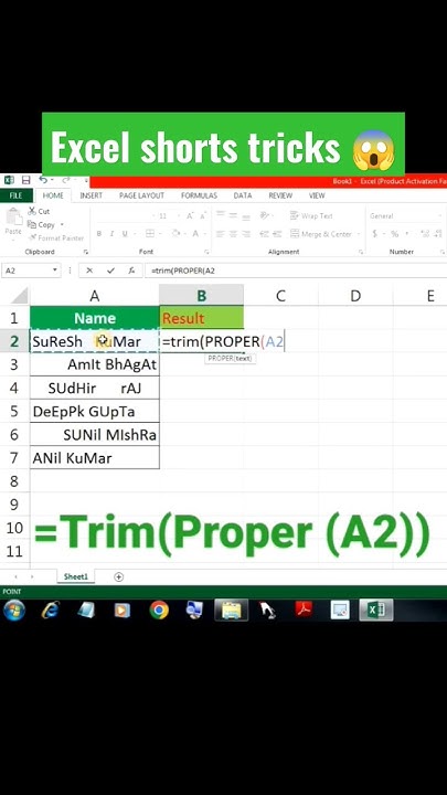 Excel automatic dirty text Change #shorts #shortsfeed #excel #shortvideo #exceltricks # ...
