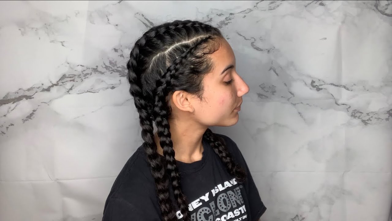 How To: Easy Protective Style for Curly Hair - YouTube