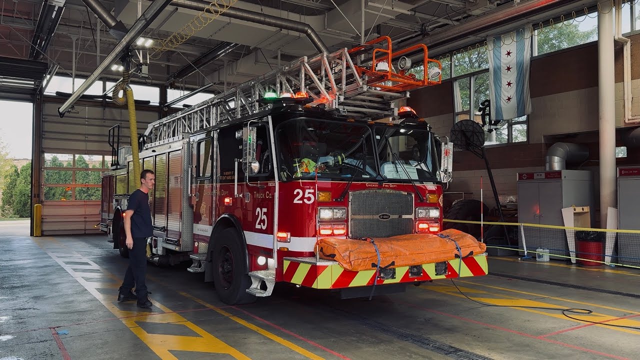 Chicago fire department Ambulance 56 Engine 102 (Spare) Truck 25 ...