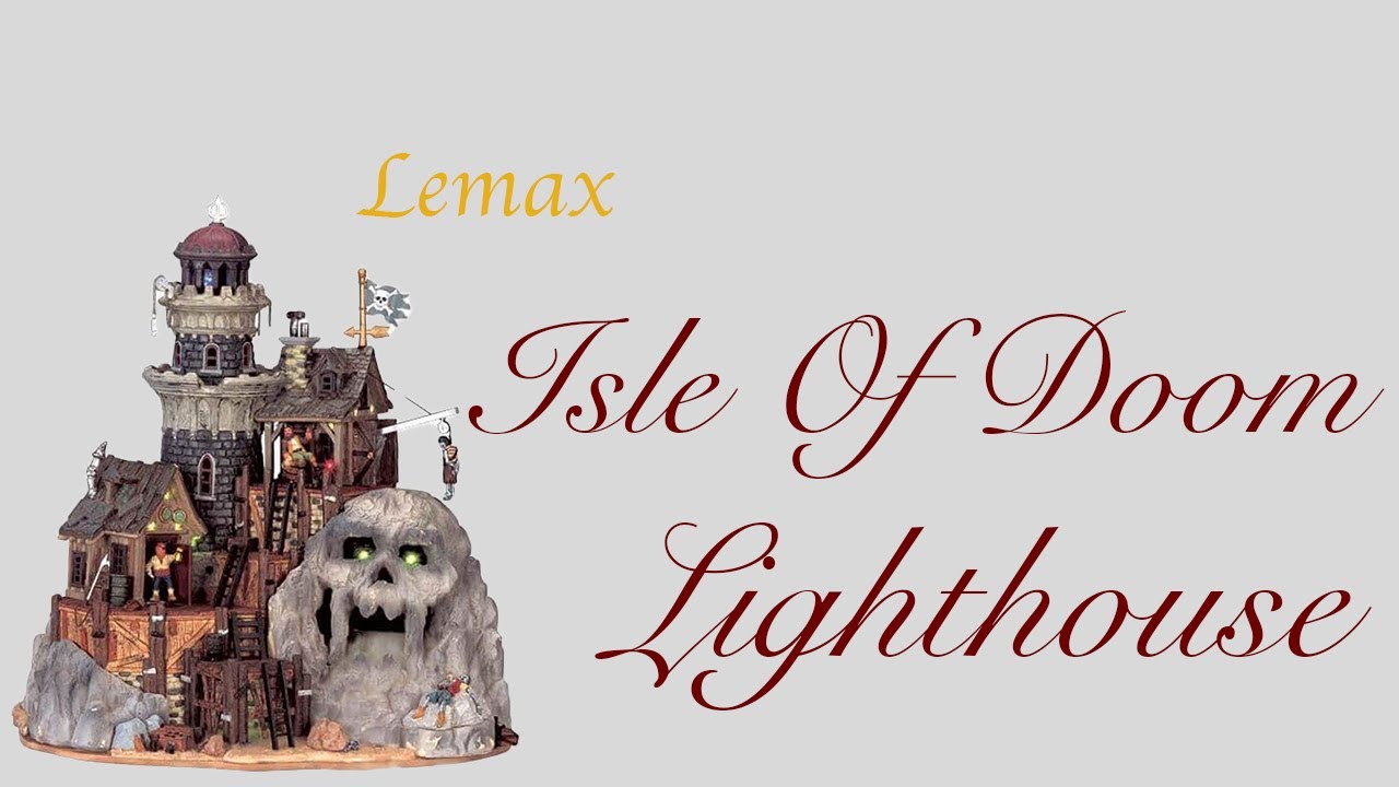 Lemax Isle Of Doom Lighthouse review - YouTube