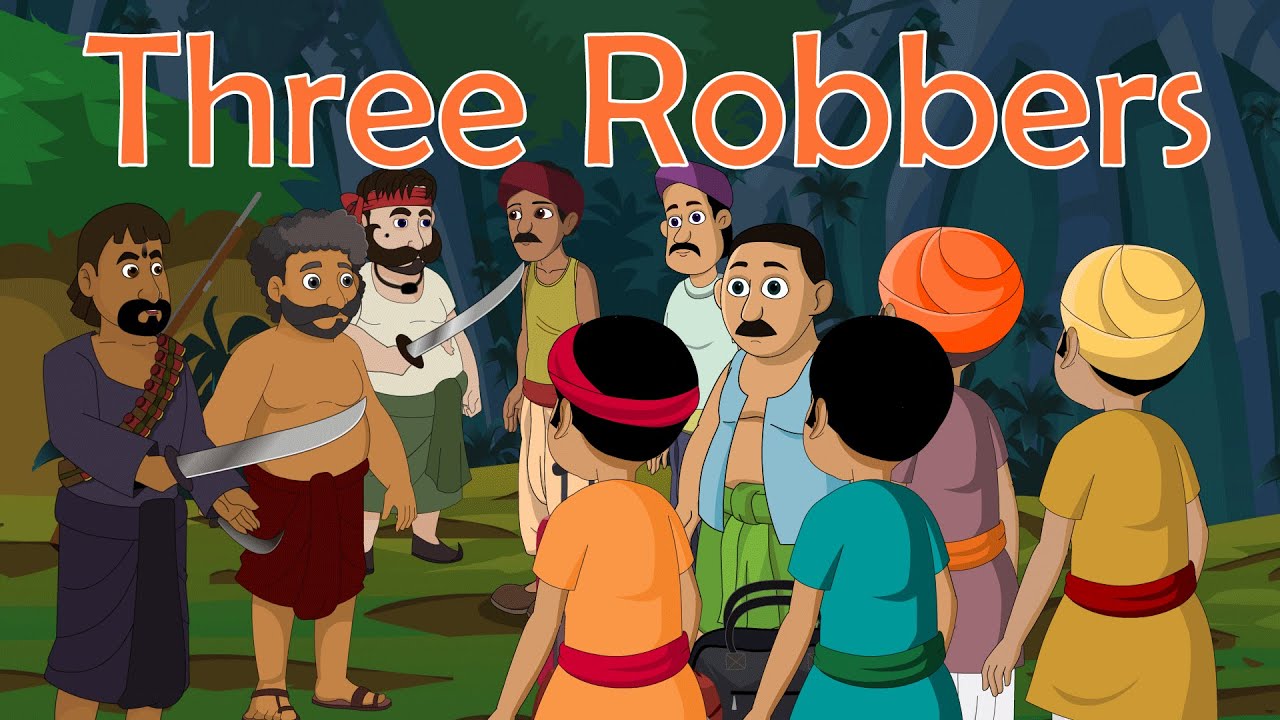 Three Robbers | animated story | kids learning TV - YouTube