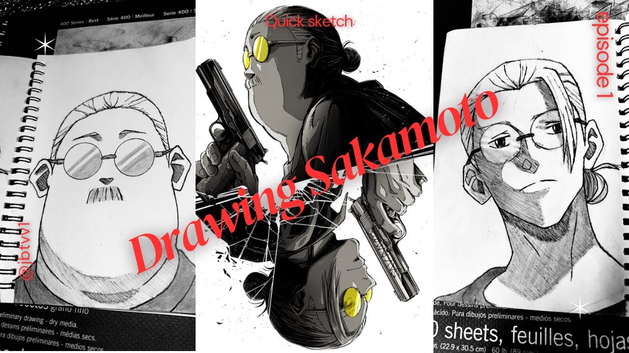 STEP BY STEP DRAWING SAKAMOTO - YouTube