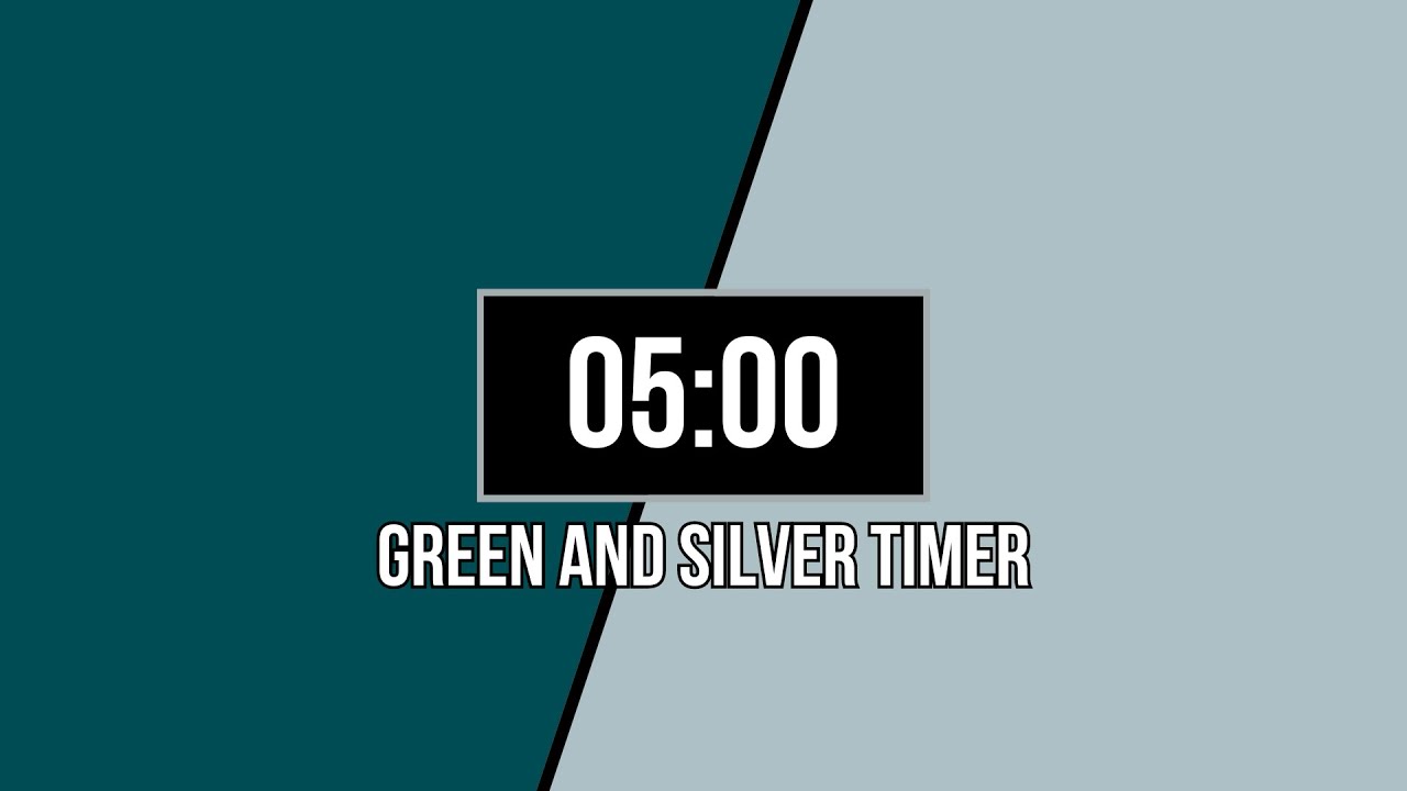 5 Minute Green and Silver Timer - YouTube