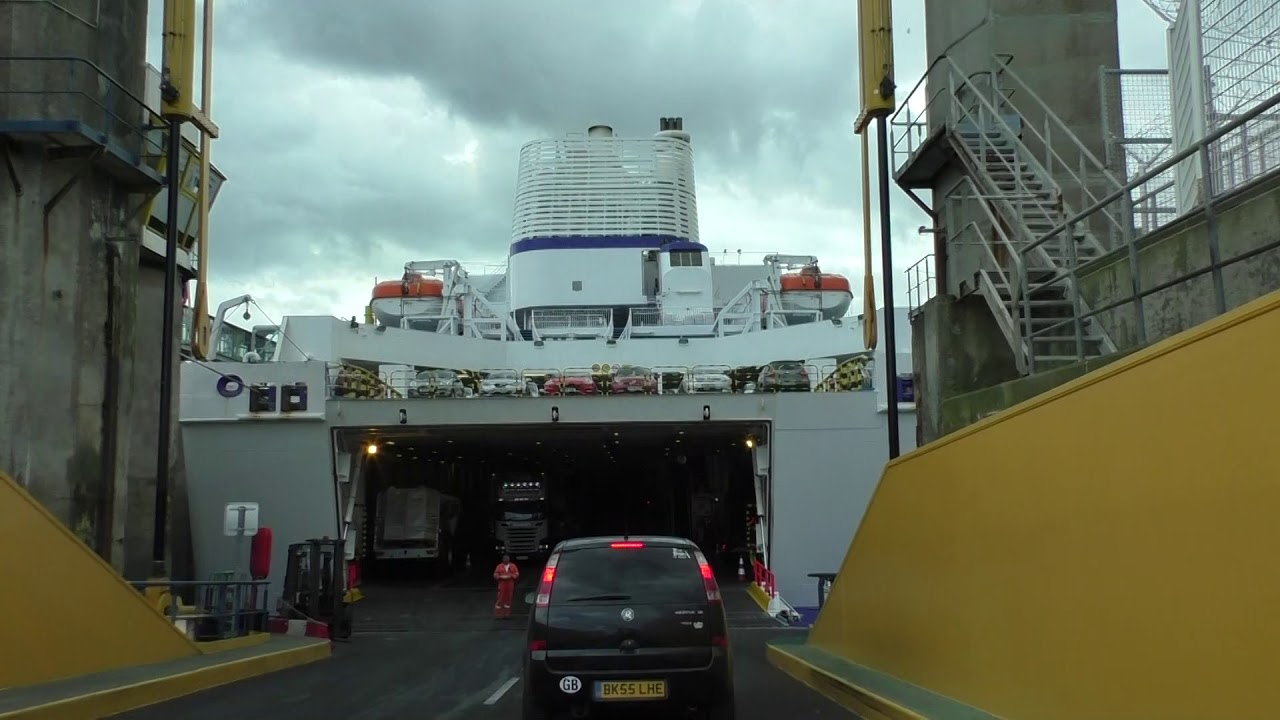 Driving On Board Brittany Ferries MV Armorique 29680 Roscoff, Brittany ...
