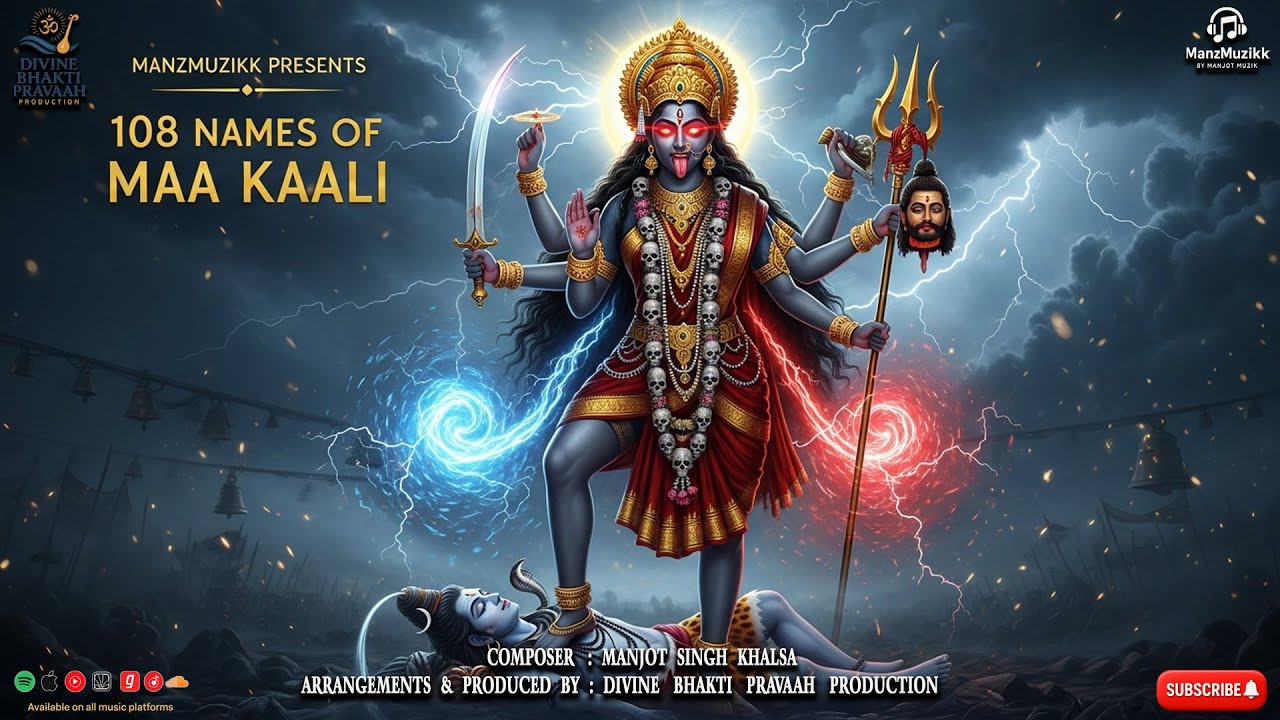 108 Names of Maa Kaali | माँ काली के 108 नाम | Mahakali Name Chanting ...