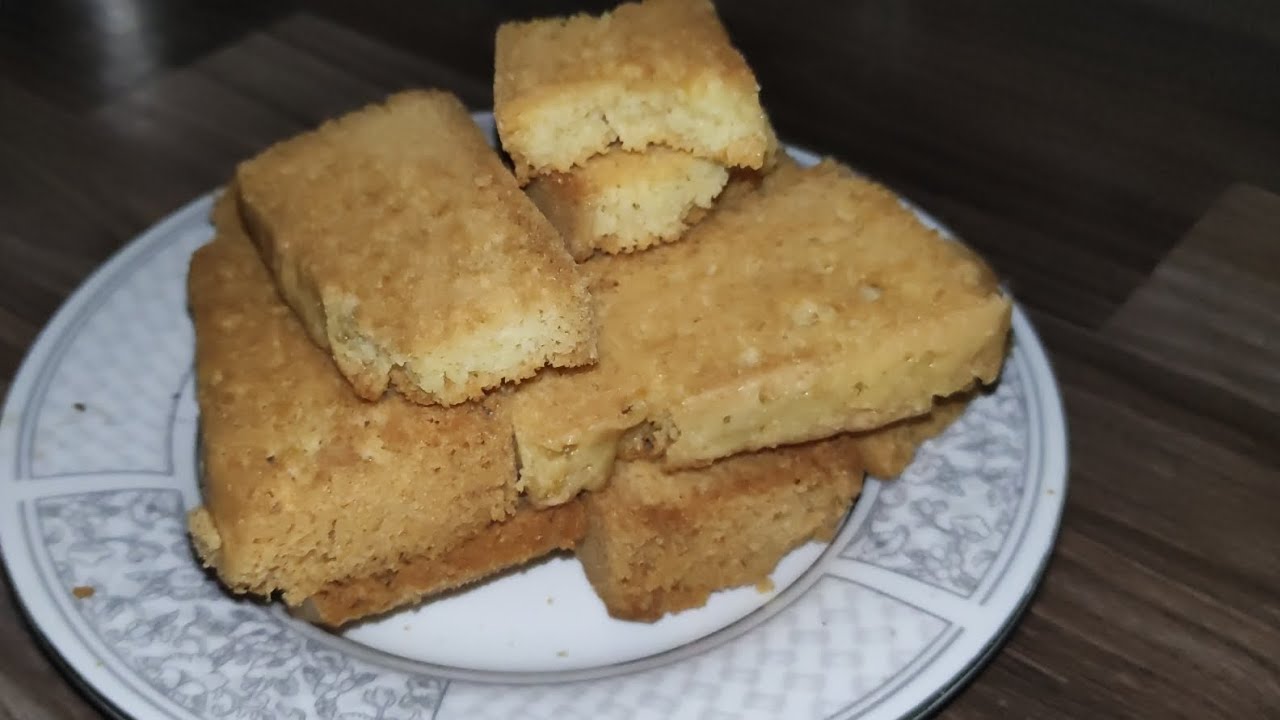 how to make cake rusk at home without oven / cake rusk in pan - YouTube