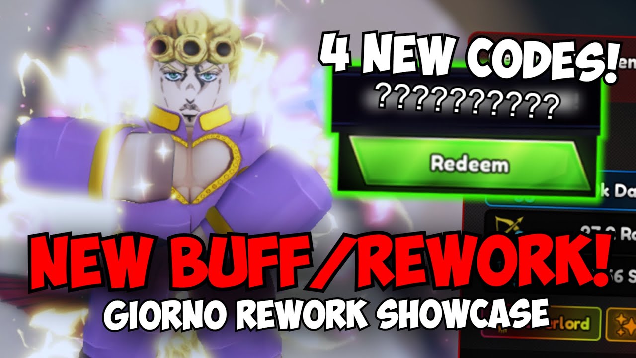 [4 NEW CODES] New ULTIMATE Giorno Buff/Rework! Is it OP or MID? | ALS ...