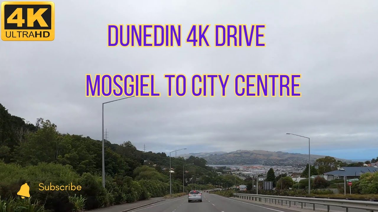 4K Dunedin Drive | Mosgiel to City Centre | ASMR Scenic Route NZ - YouTube