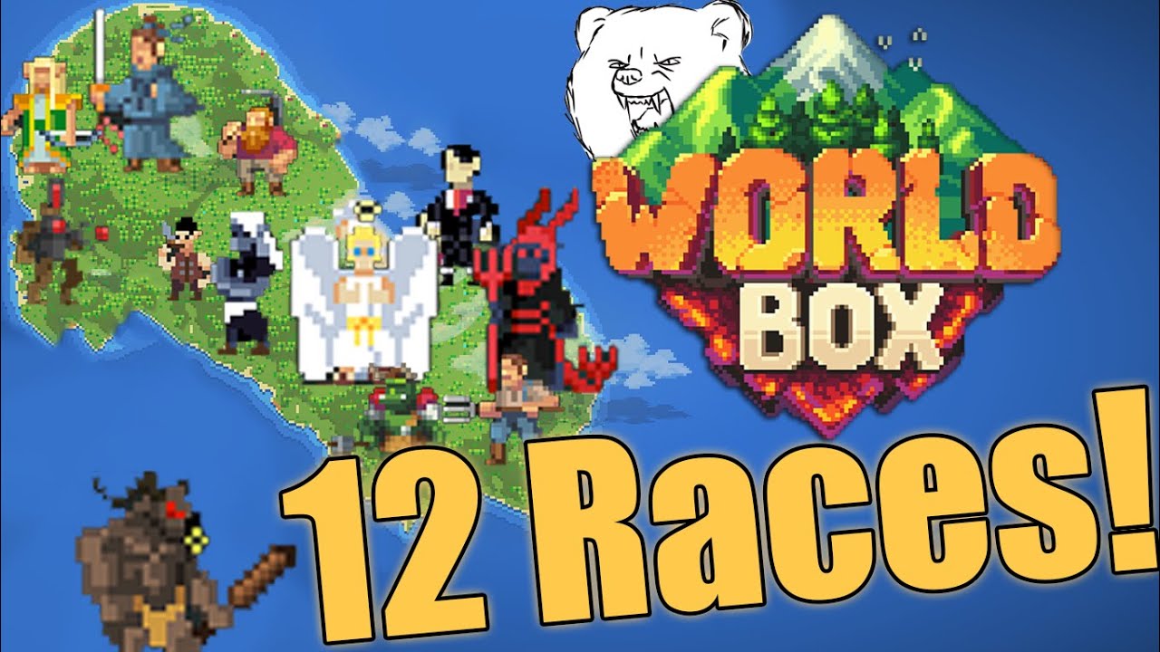All New Mod Races Fight For The Same Island - Worldbox - YouTube