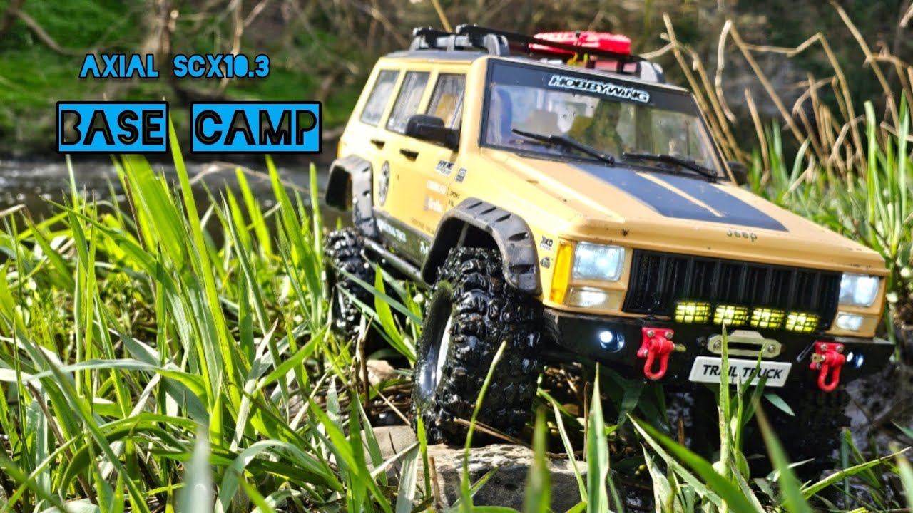 Axial Base Camp sunny day crawling SCX10.3 rc scale crawler - YouTube