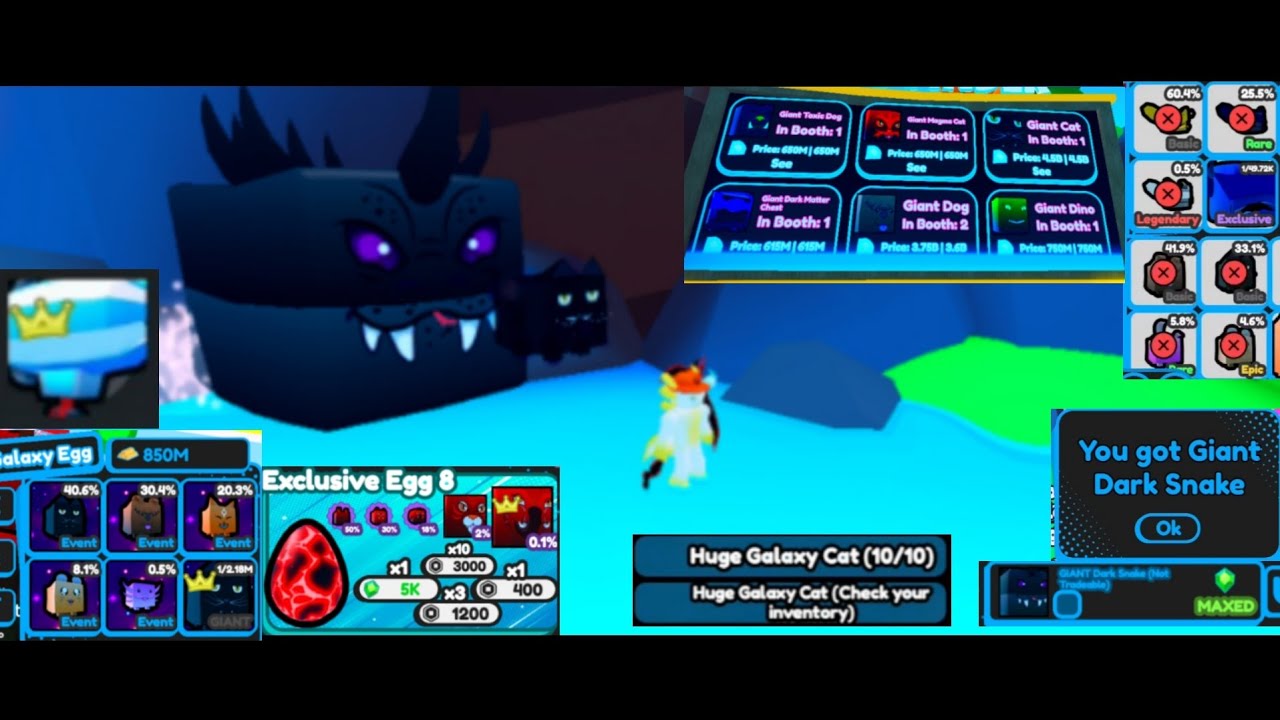 Pet Rift new ubdate and new free huges location all 10/10 galaxy cat ...