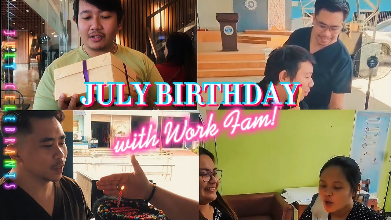 July Birthday Vlog Dump with Work Fam - YouTube