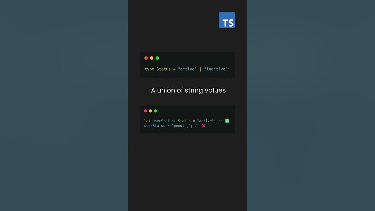 🔥Union Types in Typescript — Clean & Powerful! #typescript #highstacks ...