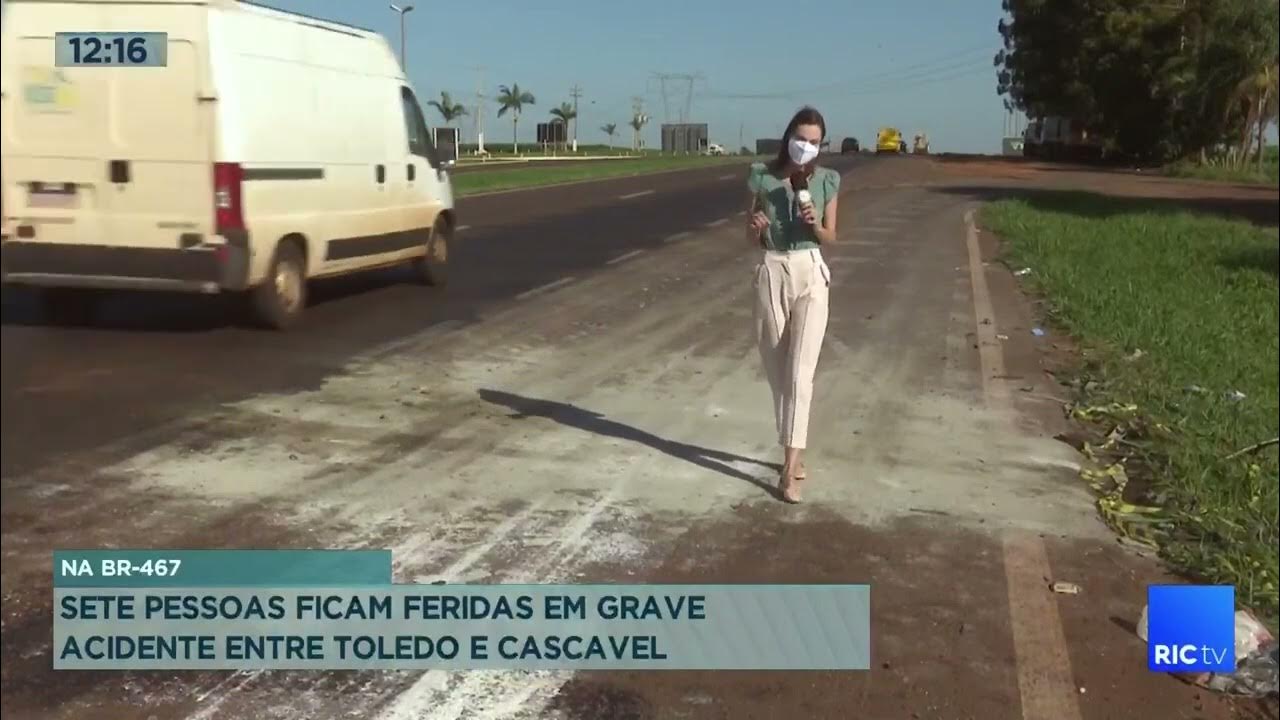 Sete pessoas ficam feridas em grave acidente entre toledo e Cascavel - YouTube