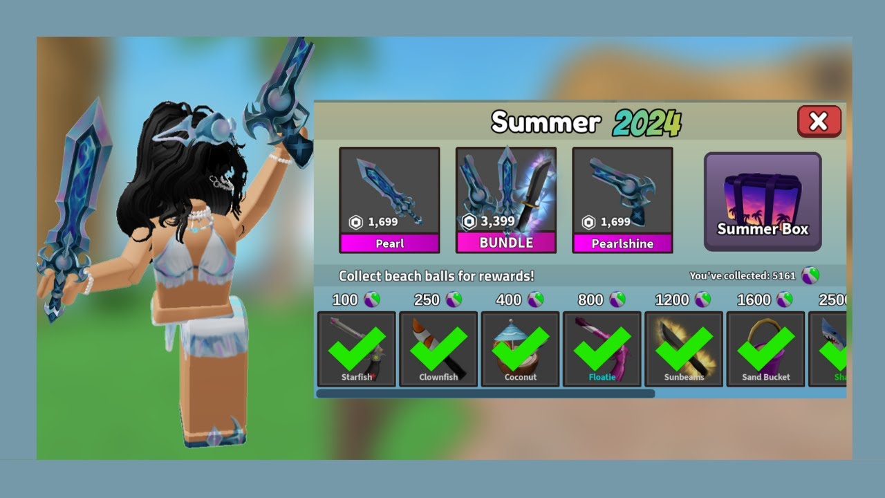 2024 Mm2 Summer Update| Pearlshine Set Montage w/Keyboard ASMR - YouTube