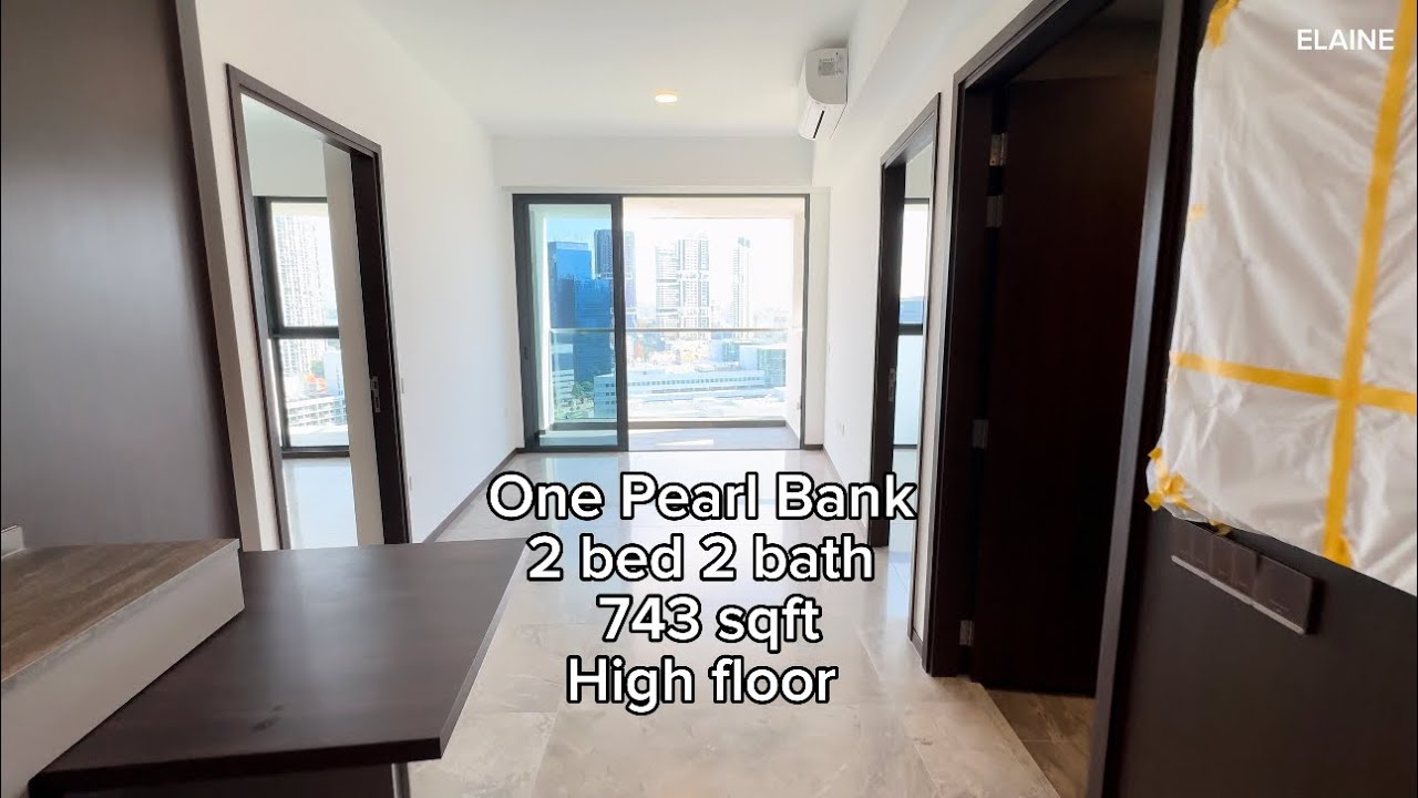 One Pearl Bank 2 bed 2 bath 743sqft high floor - YouTube