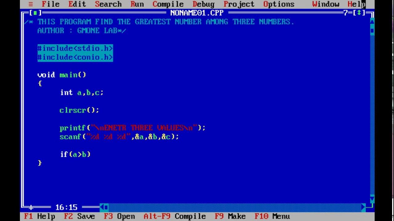 C Program to Find the Largest Among Three Numbers || By Gmone Lab - YouTube
