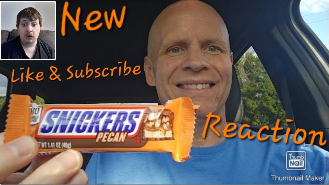 [Reaction] Snickers Pecan Candy Bar Review - YouTube