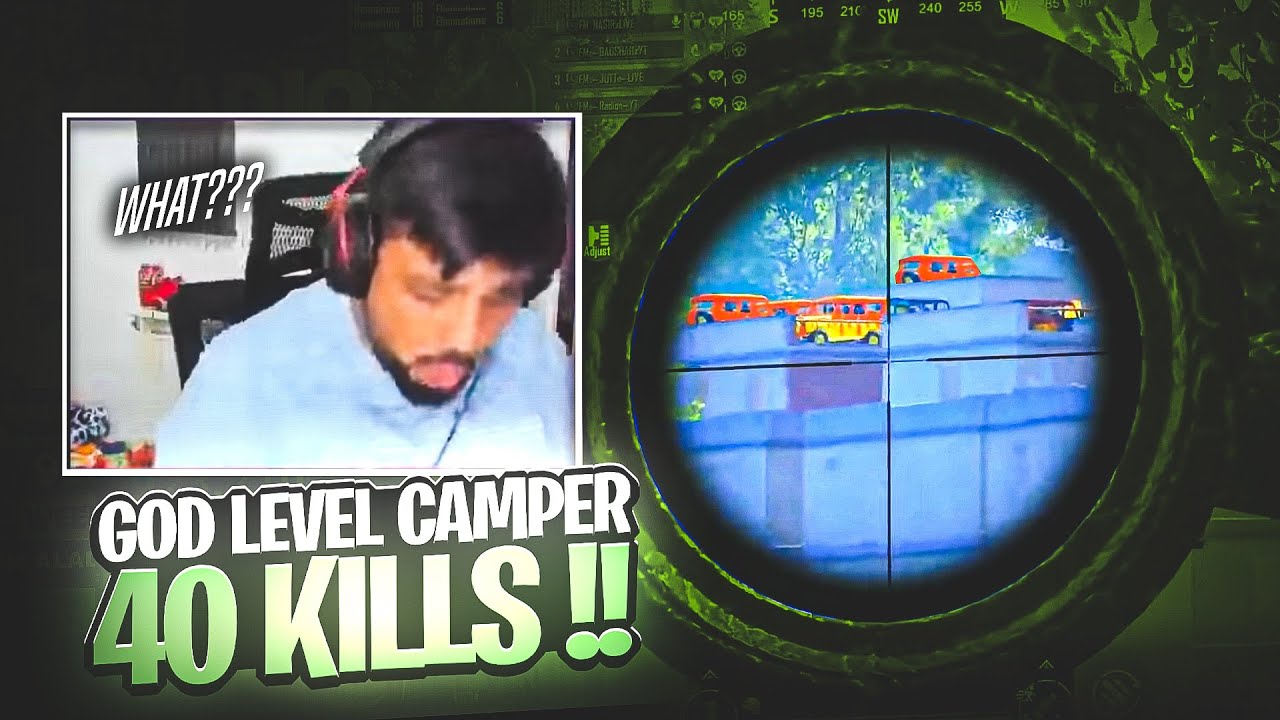 40 KILLS - GOD LEVEL CAMPER 🔥 - PUBG Mobile - YouTube