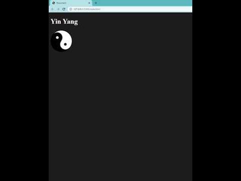 Yin and Yang #html #css #animation #tutorial for beginners using VSCode IDE #shorts #coding ...