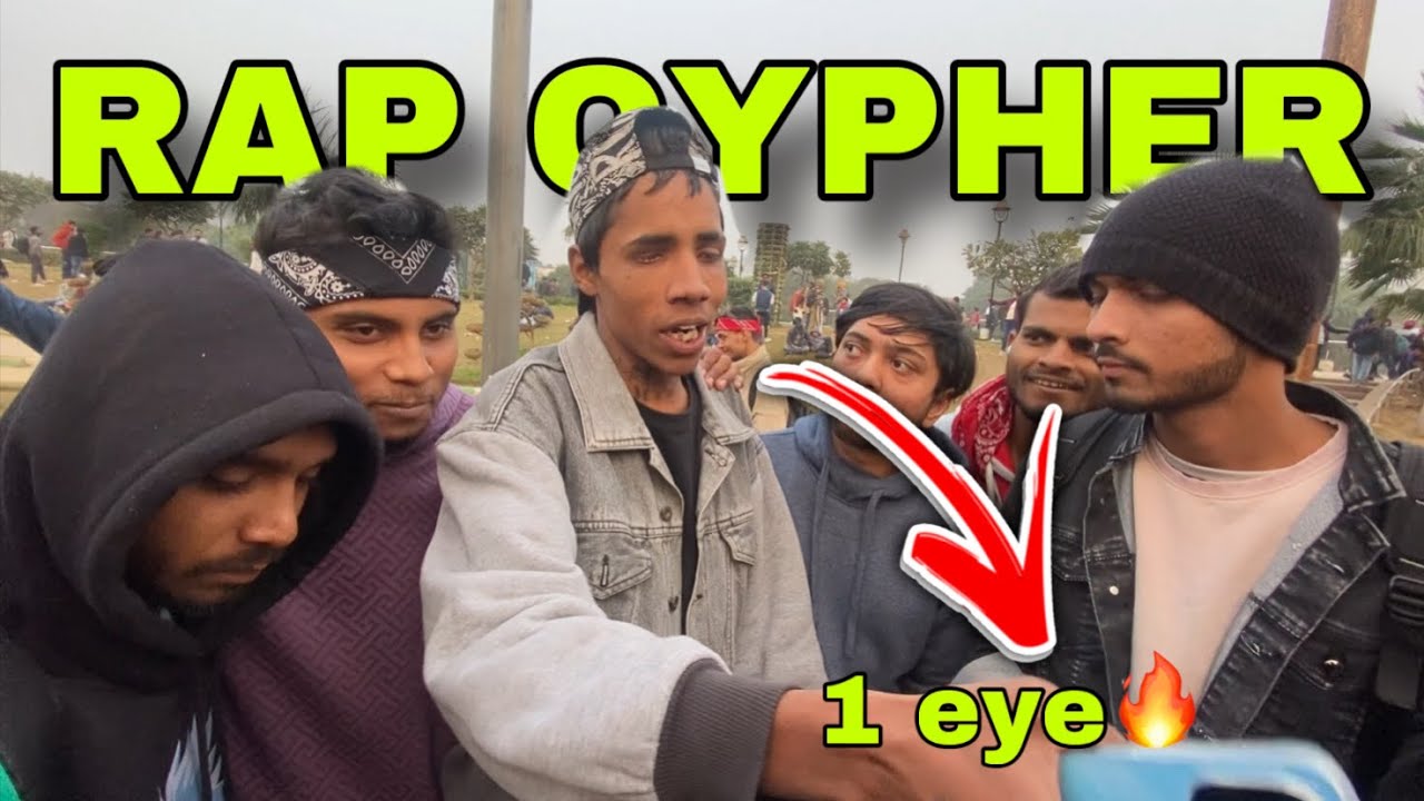 CRAZY FREESTYLE RAP CYPHER WITH 1 EYE 🥵 | DELHI HIP-HOP COMMUNITY - YouTube