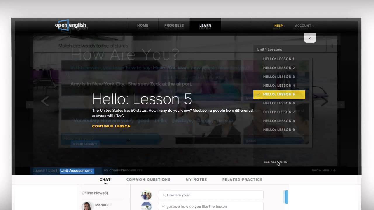Open English Web Demo 05 - Lessons BR - YouTube