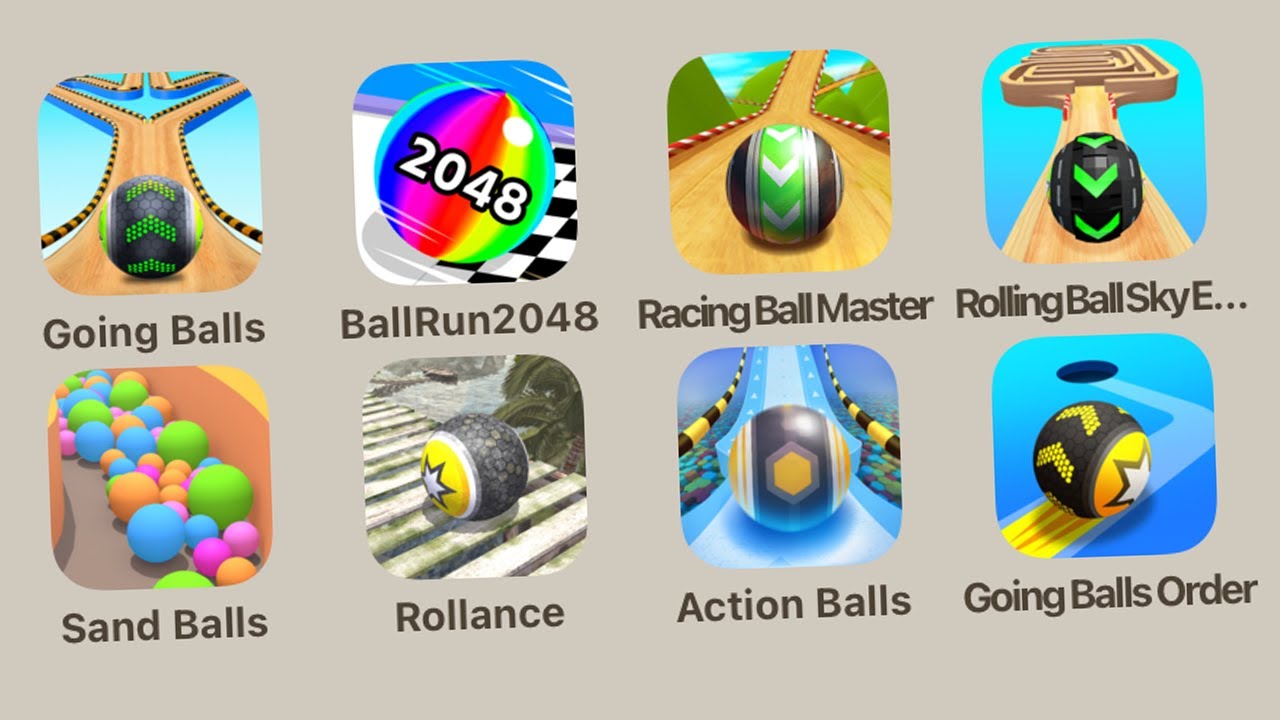 Going Balls,Ball Run 2048,Racing Ball Master,Rolling Ball Sky Escape ...