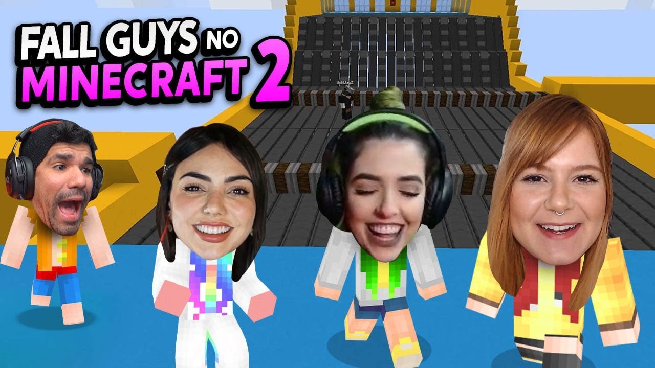 FIZEMOS NOVAS FASES DO FALL GUYS NO MINECRAFT! MAPAS ABSURDOS! - YouTube